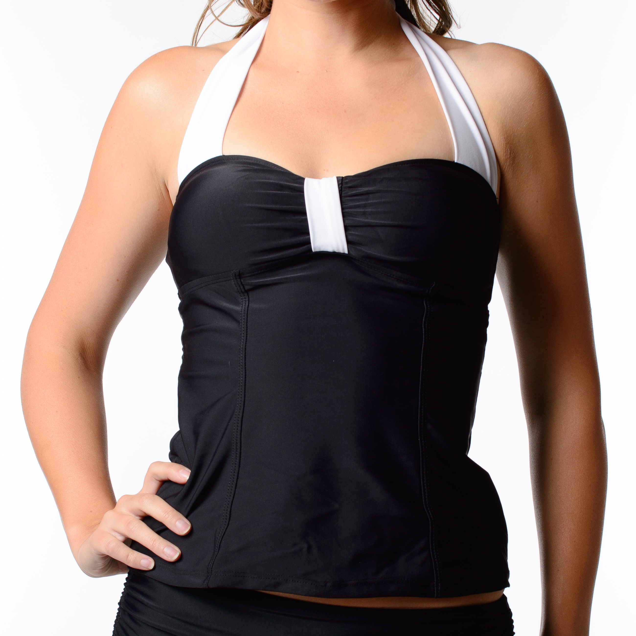 10014 Bridgette Black Tankini Bridgette Tankini Tops Retro